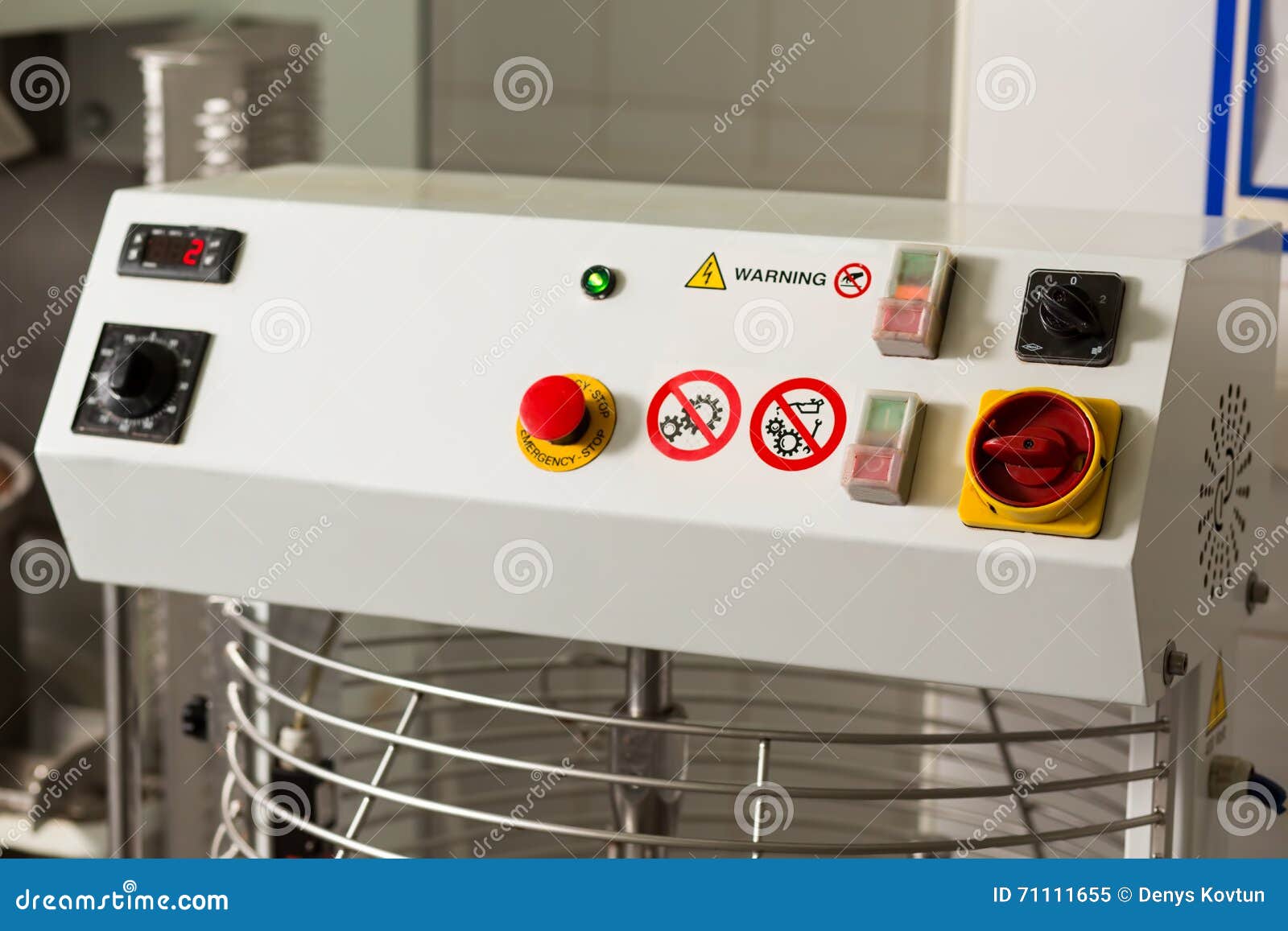 Panel with Buttons and Switches. Stock Image - Image of industry ...