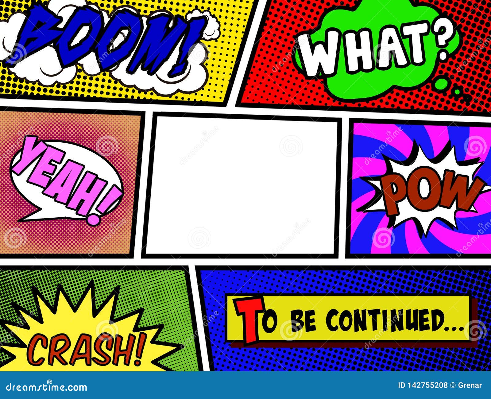 To Be Continued - Comics Word. Vector Retro Abstract Comic Book Text ...