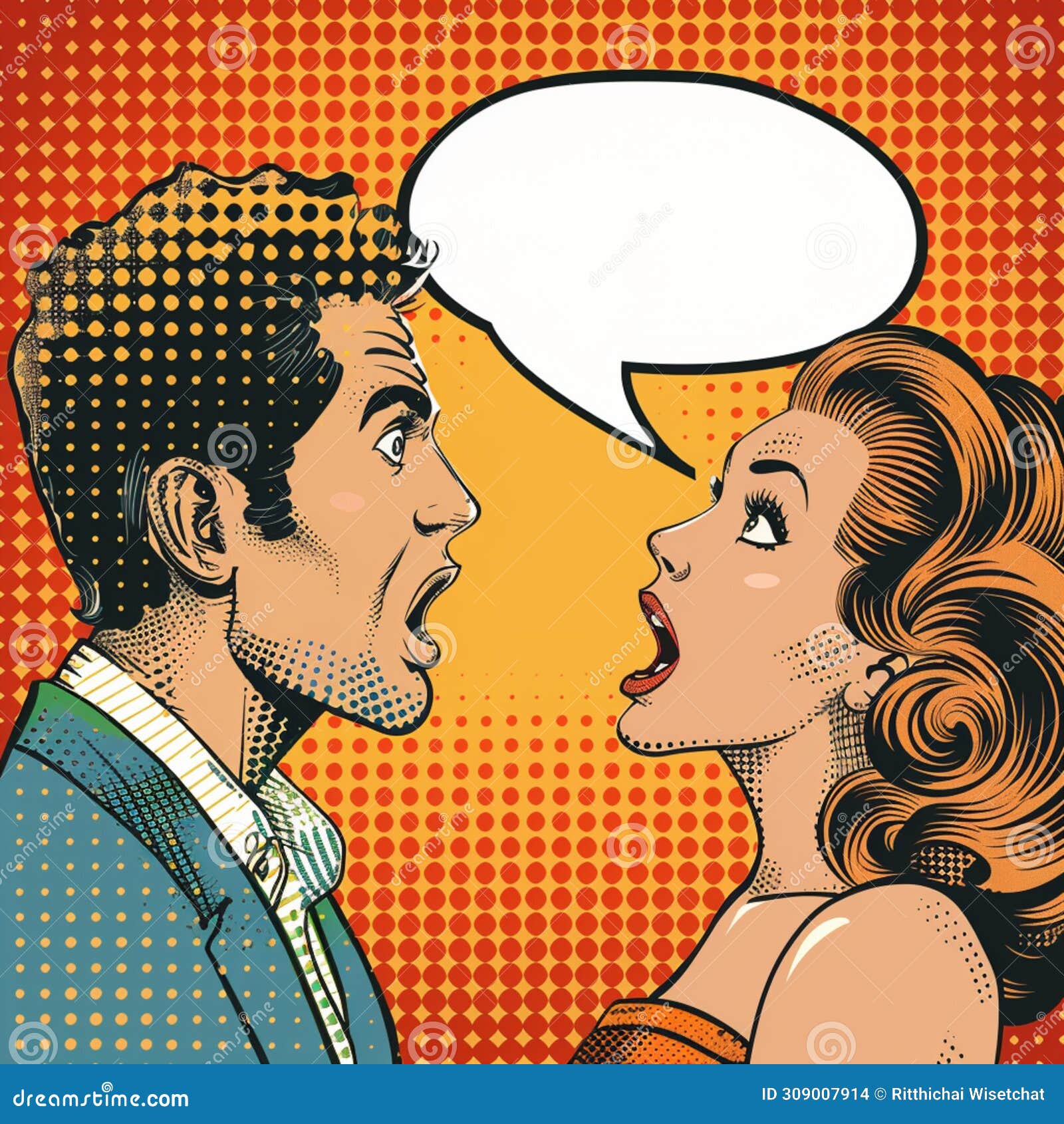 Comic Strip Style Artwork Showing Close-ups of a People S Shocked ...