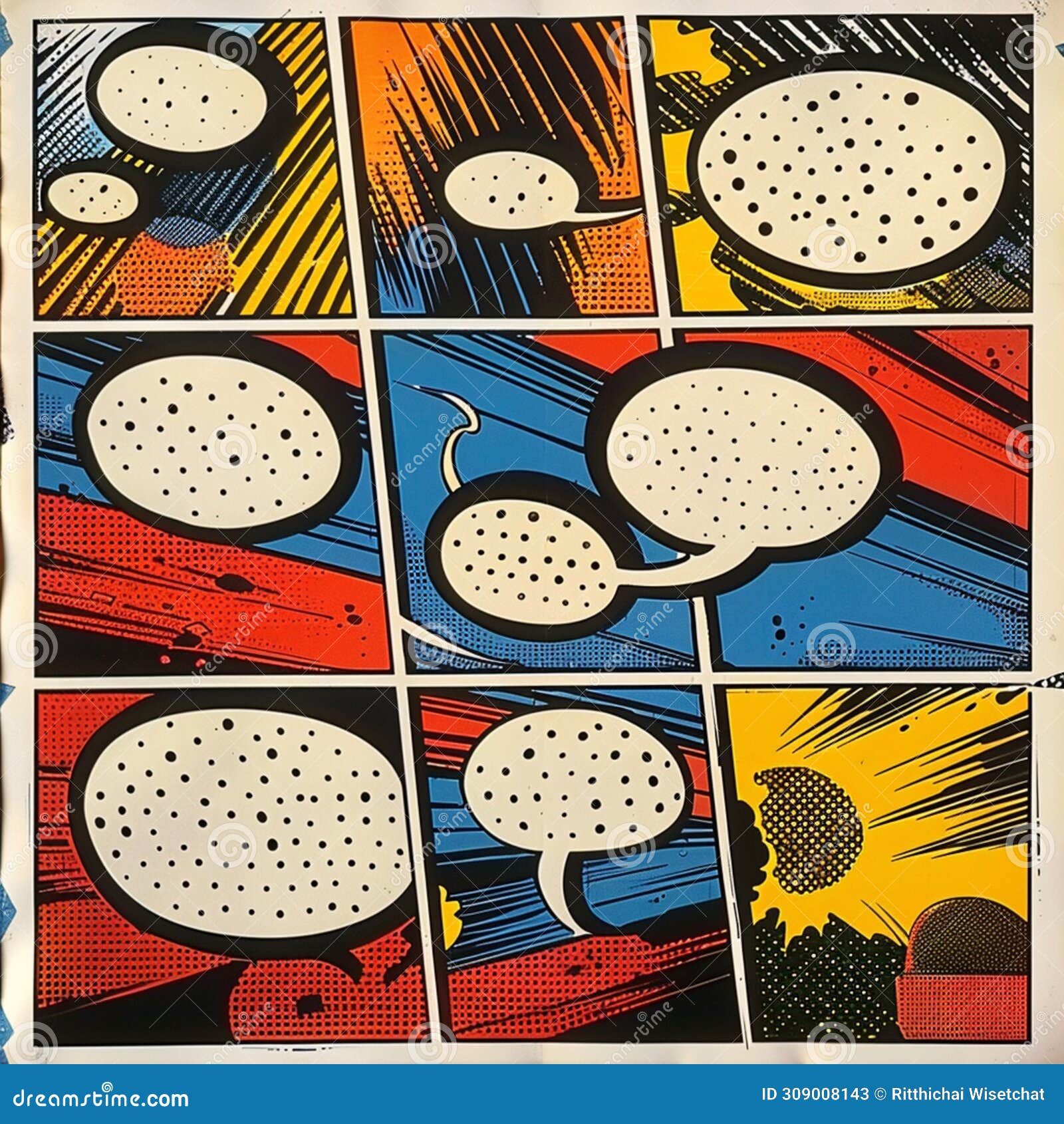 Comic Strip Style Artwork Showing Close-ups of a People S Shocked ...