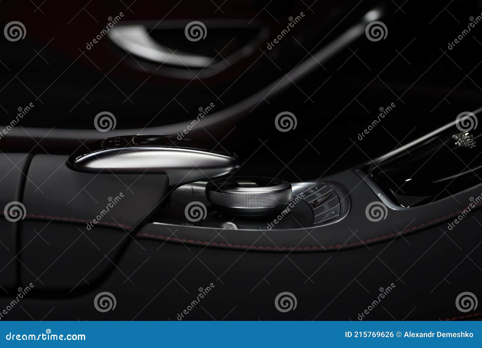 Panel with Control Buttons Inside Modern Car. Stock Photo - Image of ...
