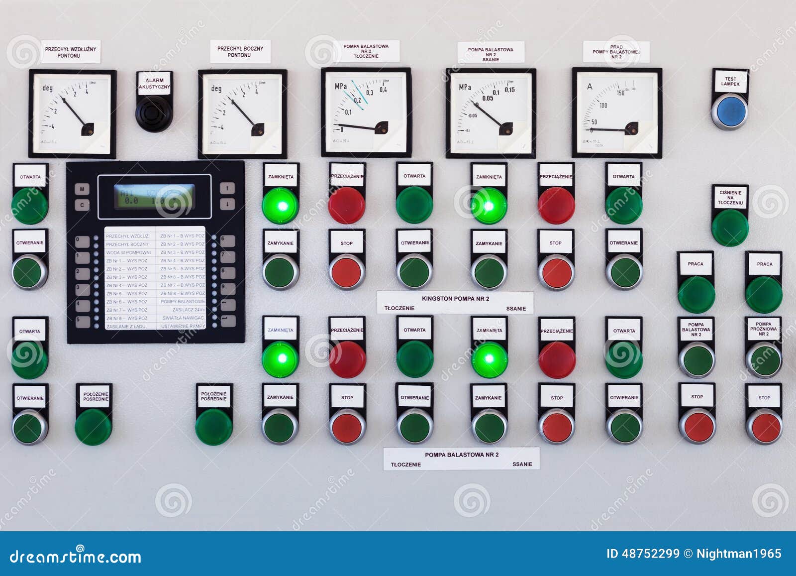 Panel de control imagen de archivo. Imagen de instrumento - 48752299