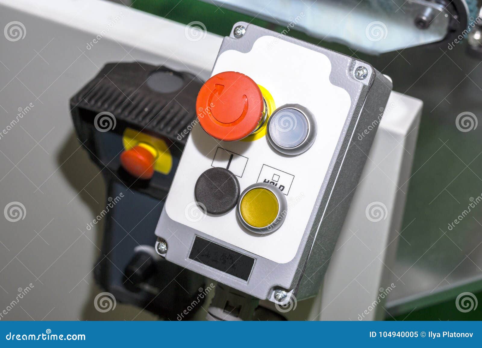 Panel De Control Con Los Botones Multicolores Imagen de archivo ...