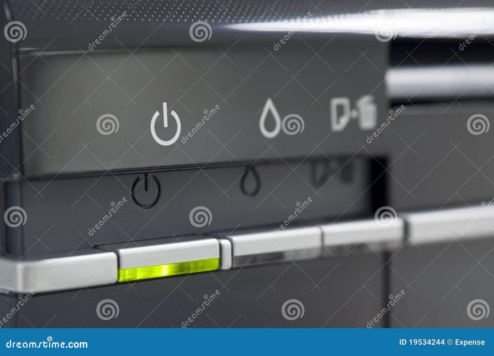 Panel De Control De La Impresora Foto de archivo - Imagen de impresora ...