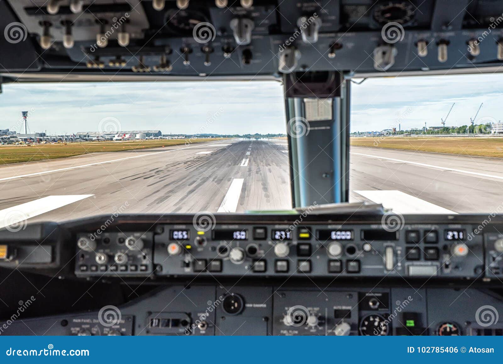 Panel De Control De Los Aviones Foto de archivo - Imagen de vuelo ...