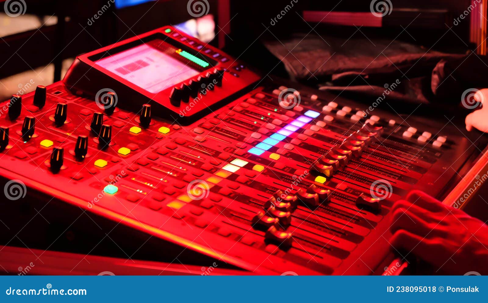 Panel De Control De Mezcla De Audio Foto de archivo - Imagen de colores ...