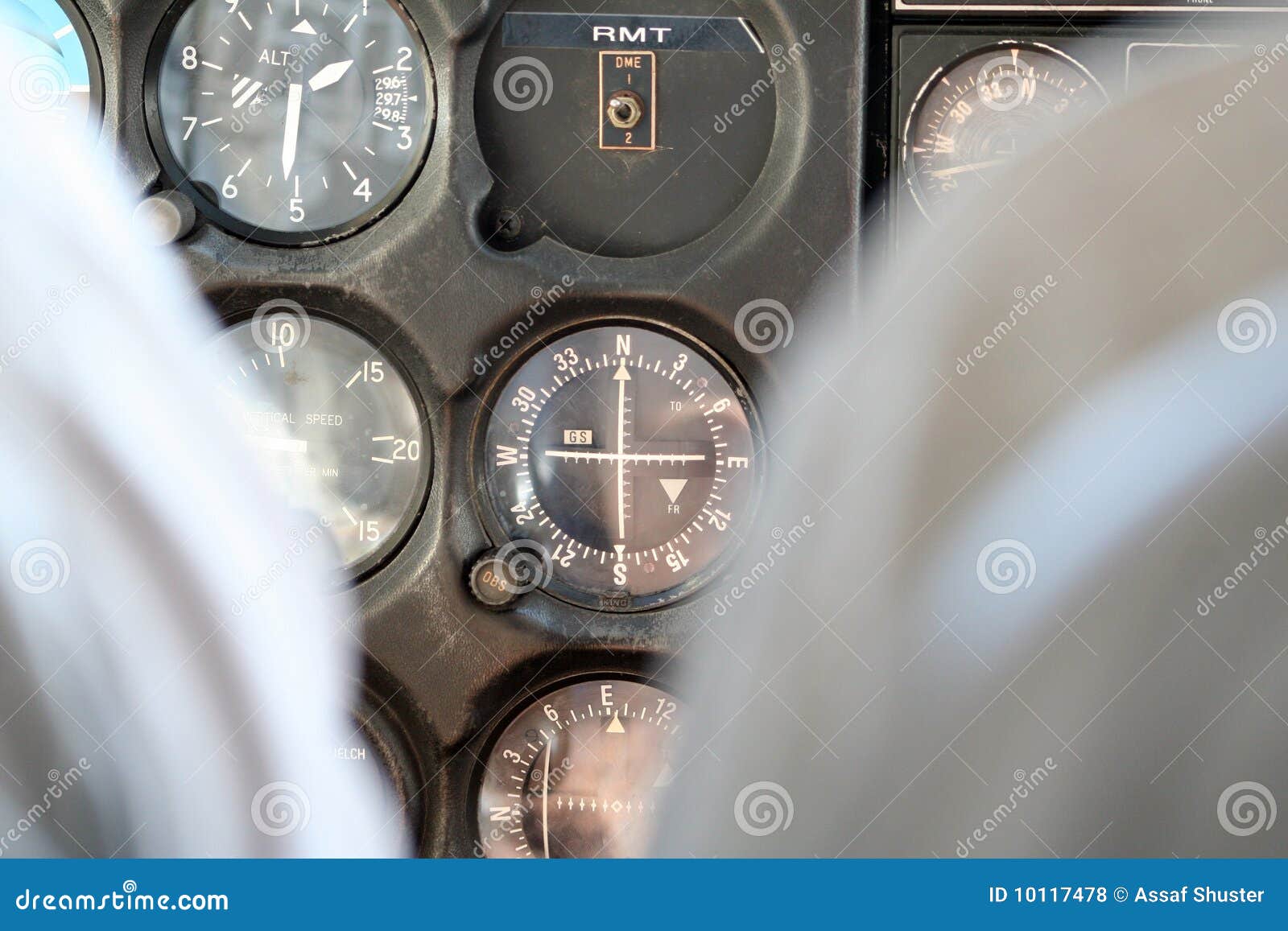 Panel de instrumentos de foto de archivo. Imagen de vuelo - 10117478