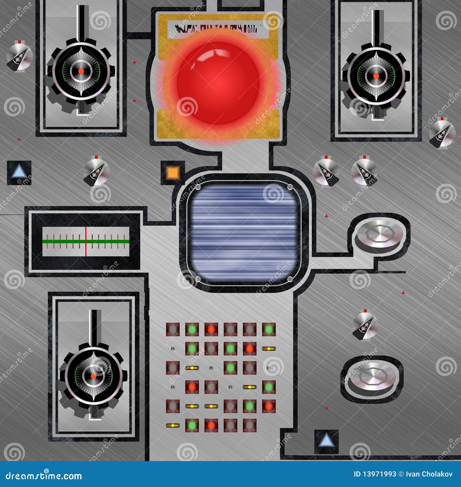 Panel de instrumentos de stock de ilustración. Ilustración de ...
