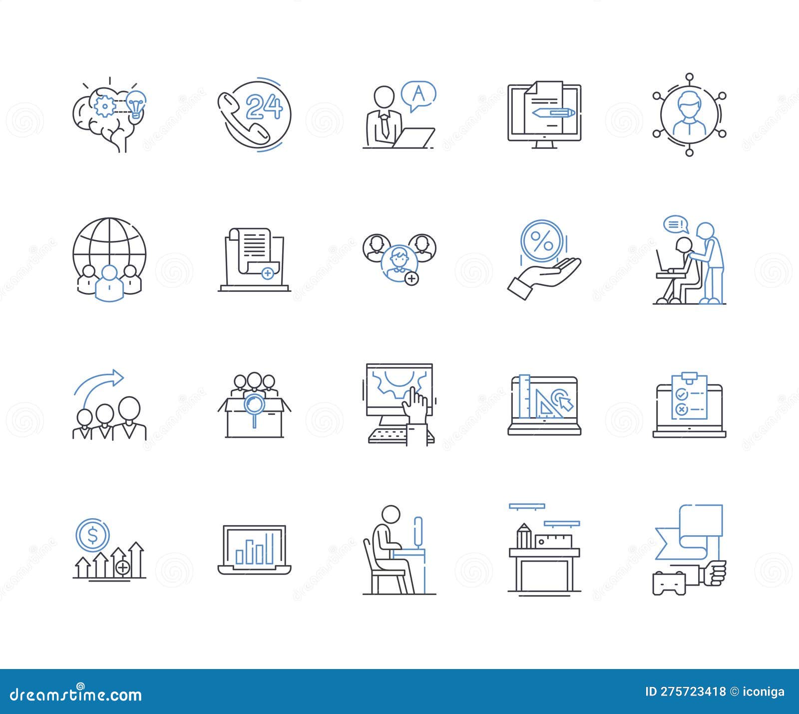 Panel Discussion Line Icons Collection. Dialogue, Debate, Conversation ...