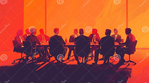 A Panel of Experts Sits at a Table Deep in Conversation As they Debate ...