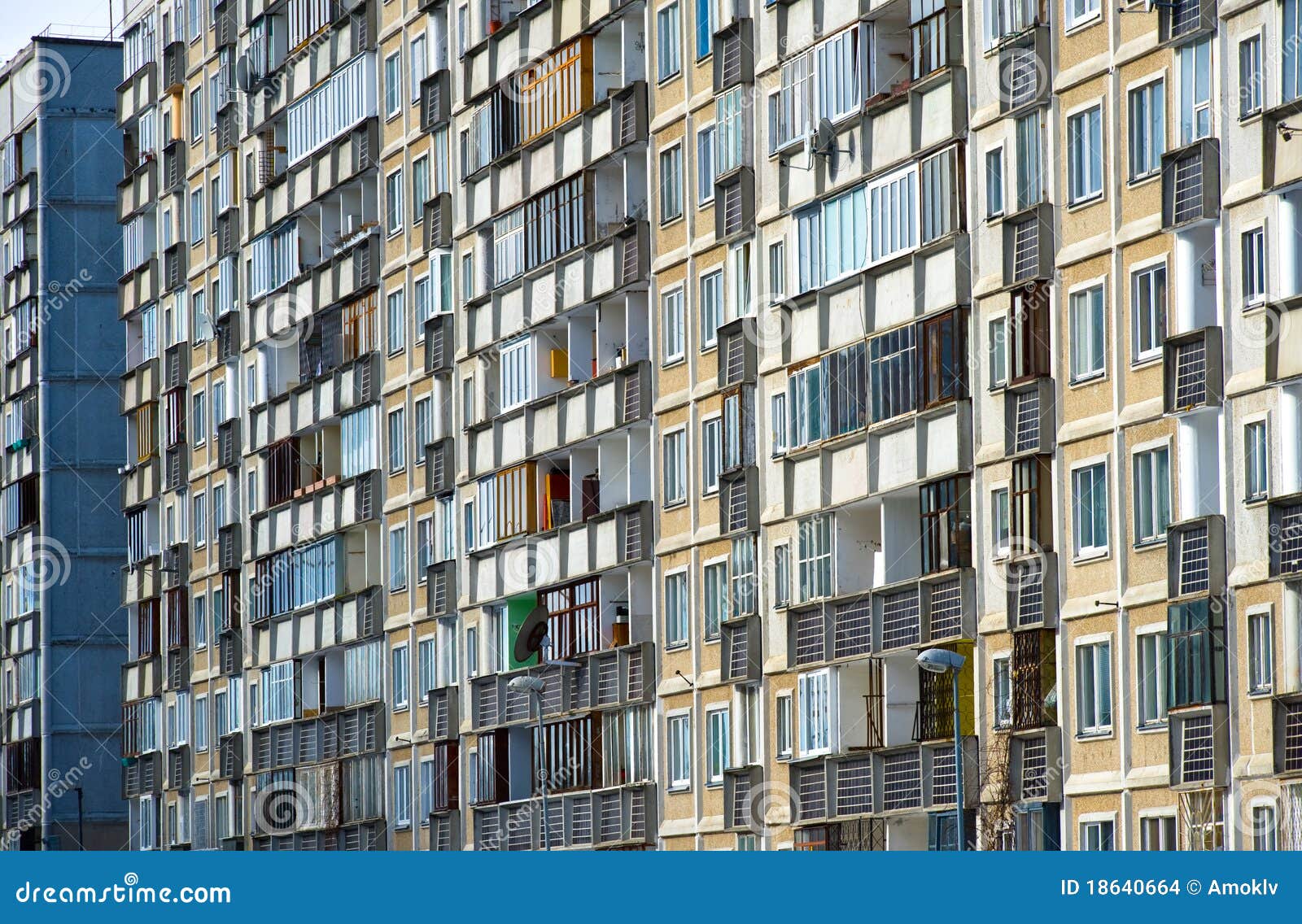 The panel house stock photo. Image of residential, apartment - 18640664