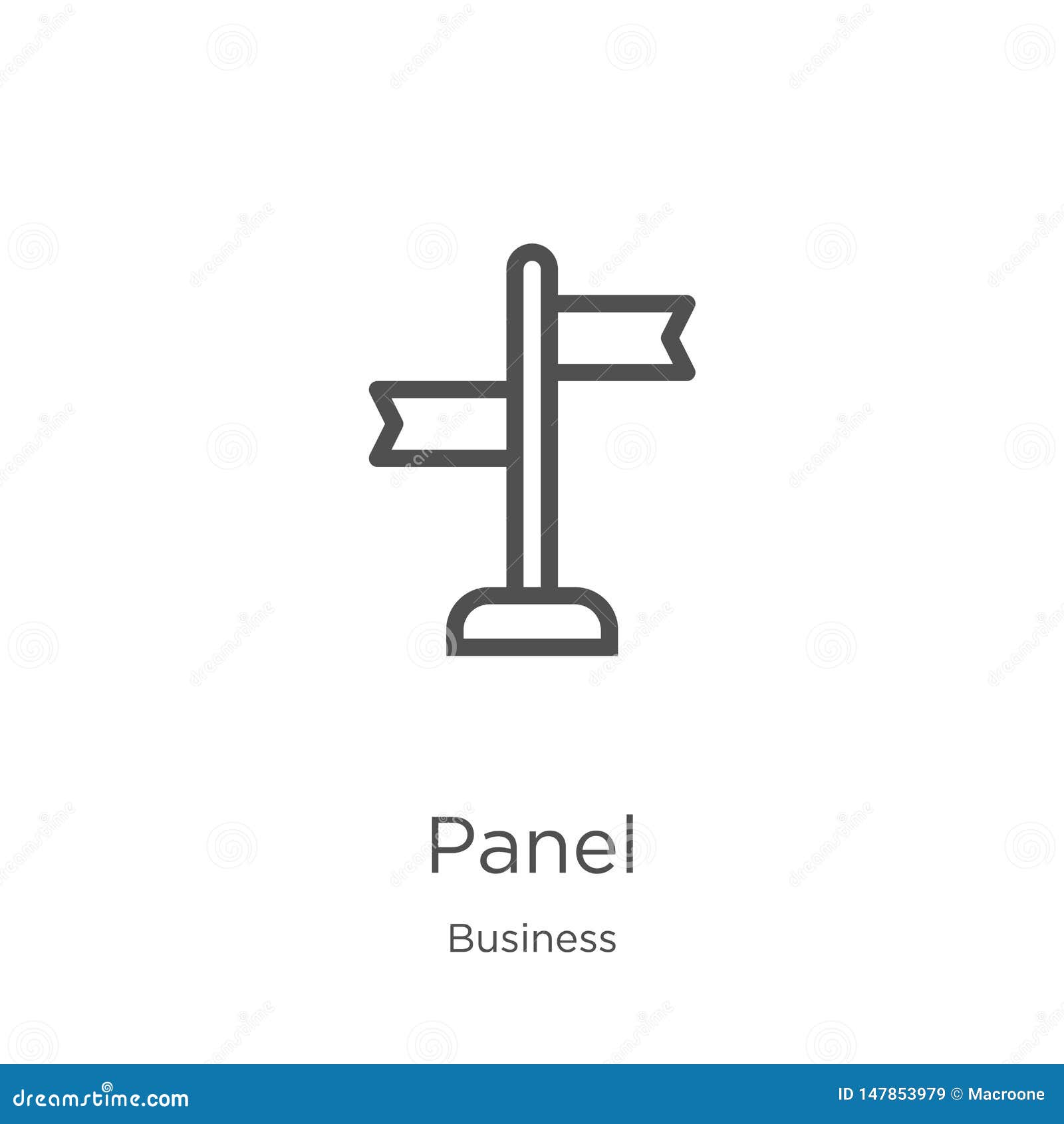 Panel Icon Vector from Business Collection. Thin Line Panel Outline ...