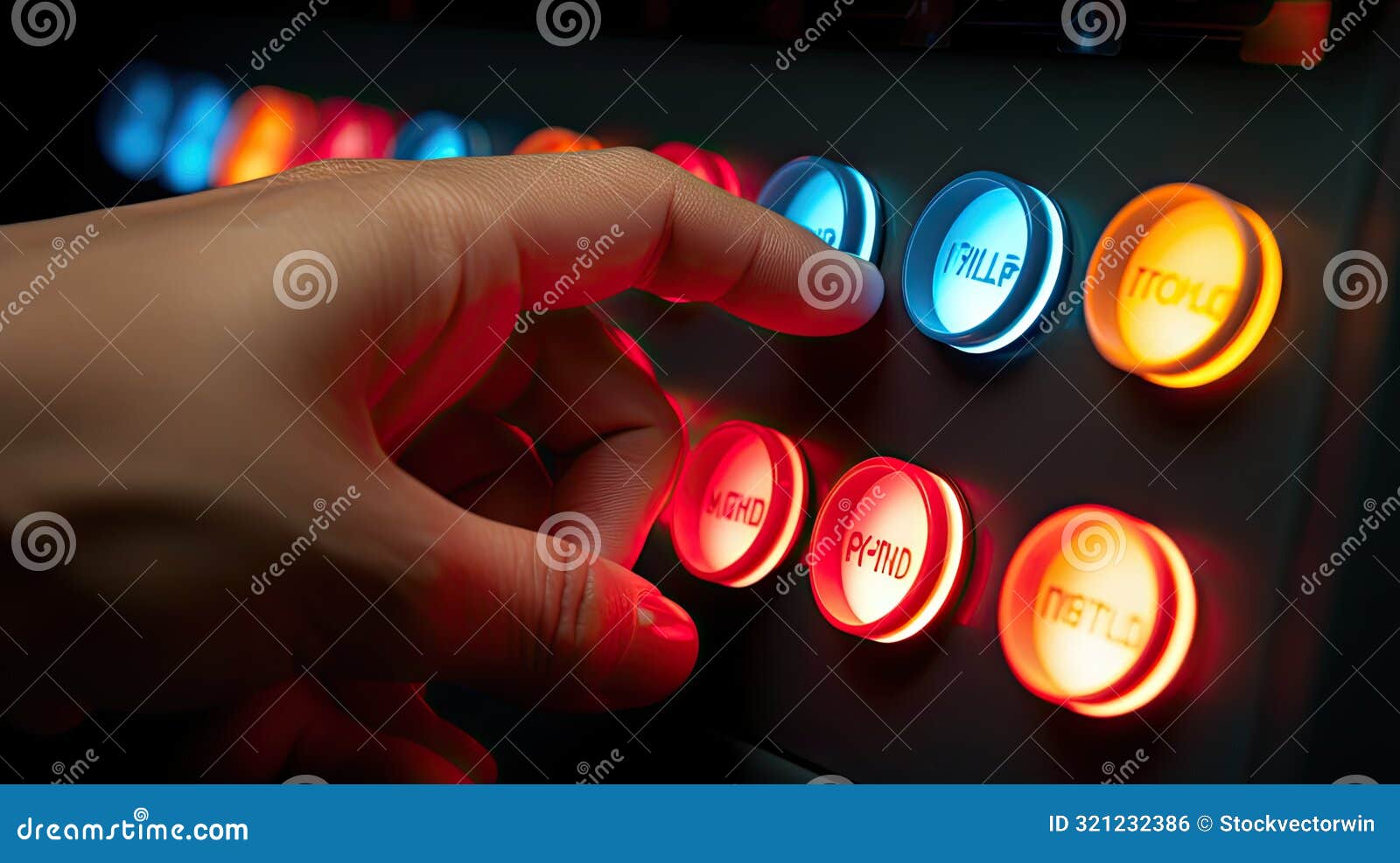 Panel indicator lights stock illustration. Illustration of illumination ...