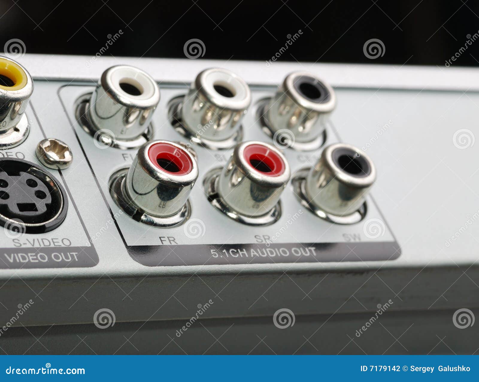 The panel of inputs stock photo. Image of progress, audio - 7179142