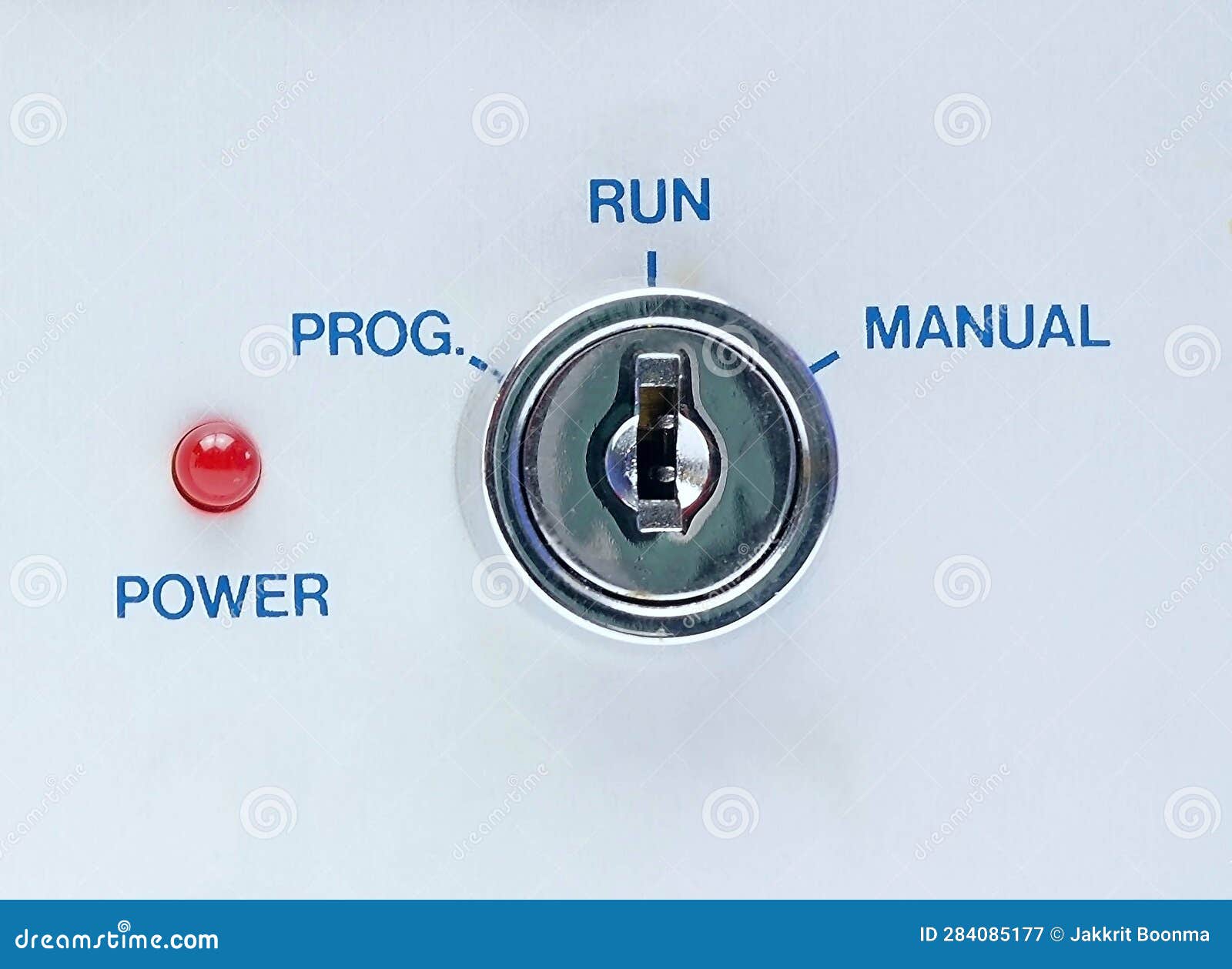 A Panel of a Key Selector of a Control Power Three Selection with a ...