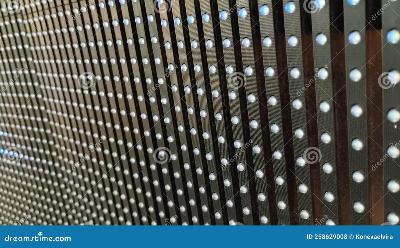 Panel with LED Lamp. Abstract Background with Zoom Animation on LED ...