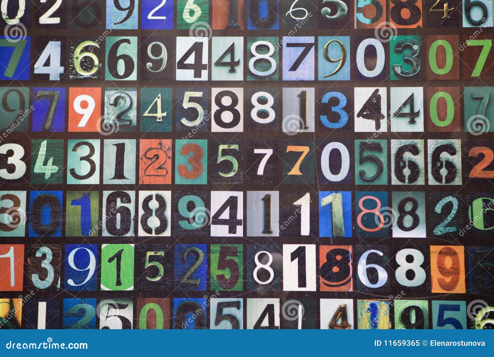 Panel with numbers stock image. Image of panel, execution - 11659365
