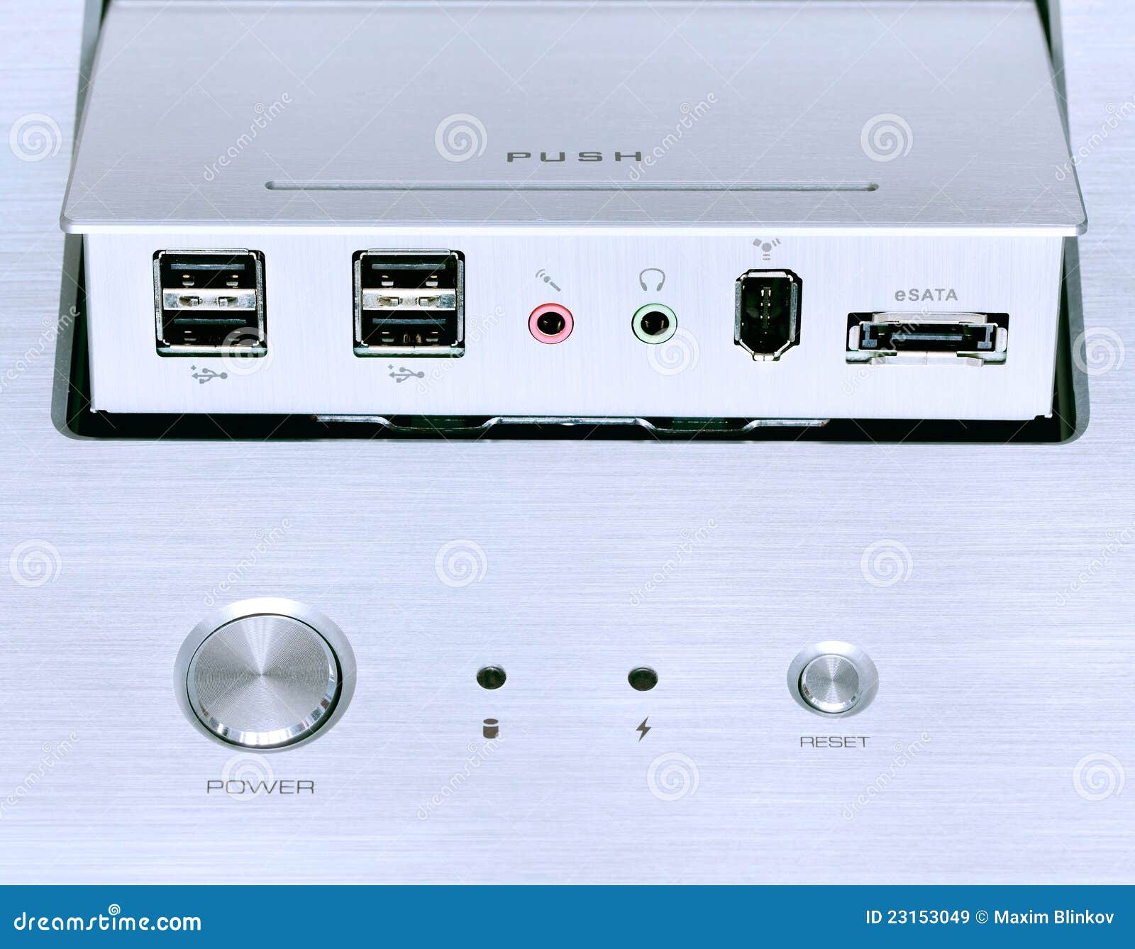 Panel PC connection stock image. Image of button, memory - 23153049