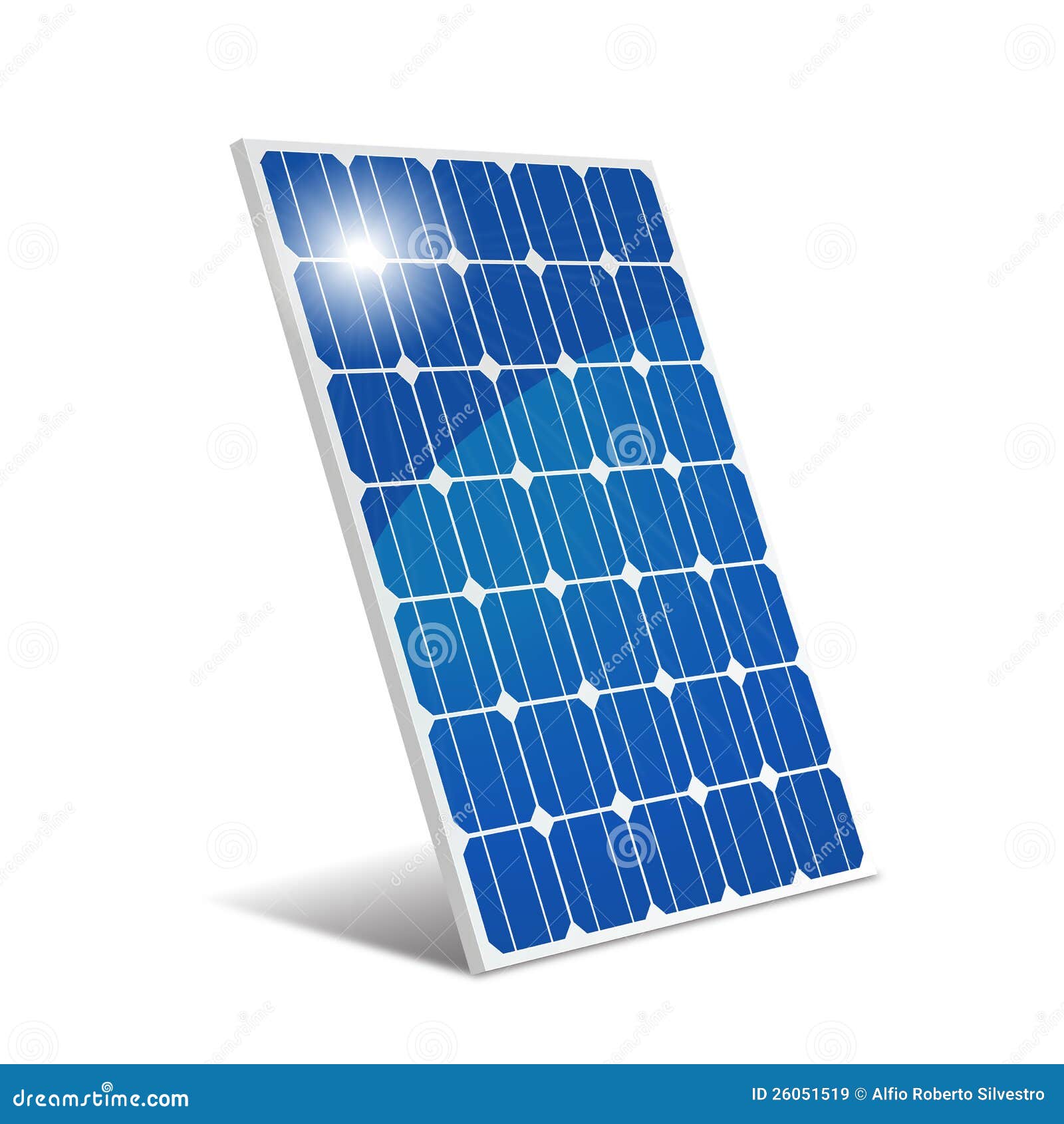 Panel photovoltaic stock vector. Illustration of electrical - 26051519