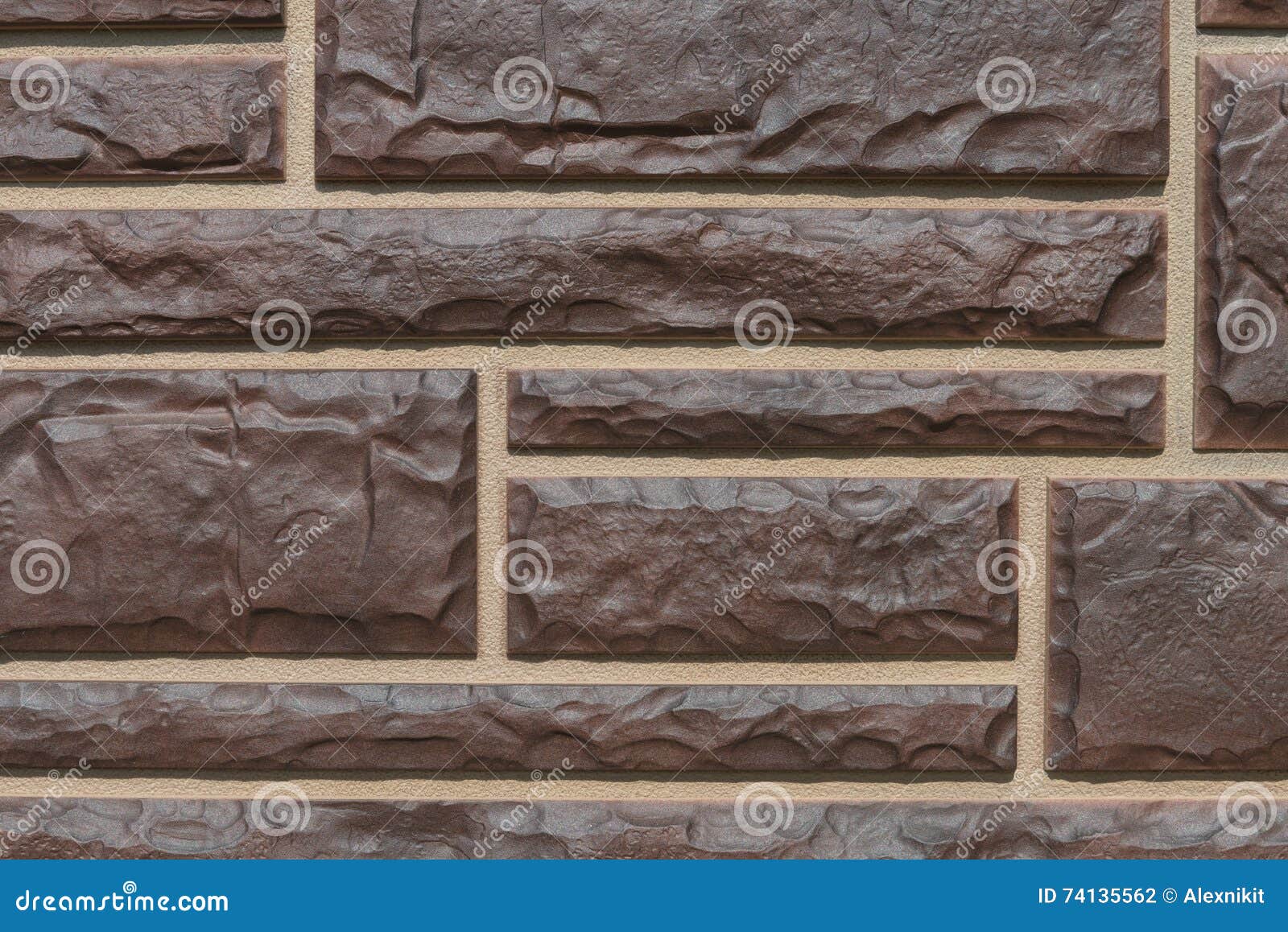 Panel Plastic Imitation Masonry Stock Photo - Image of stone, panel ...