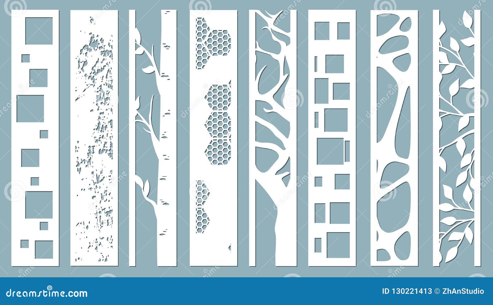 Panel For Registration Of The Decorative Surfaces. Abstract Strips ...
