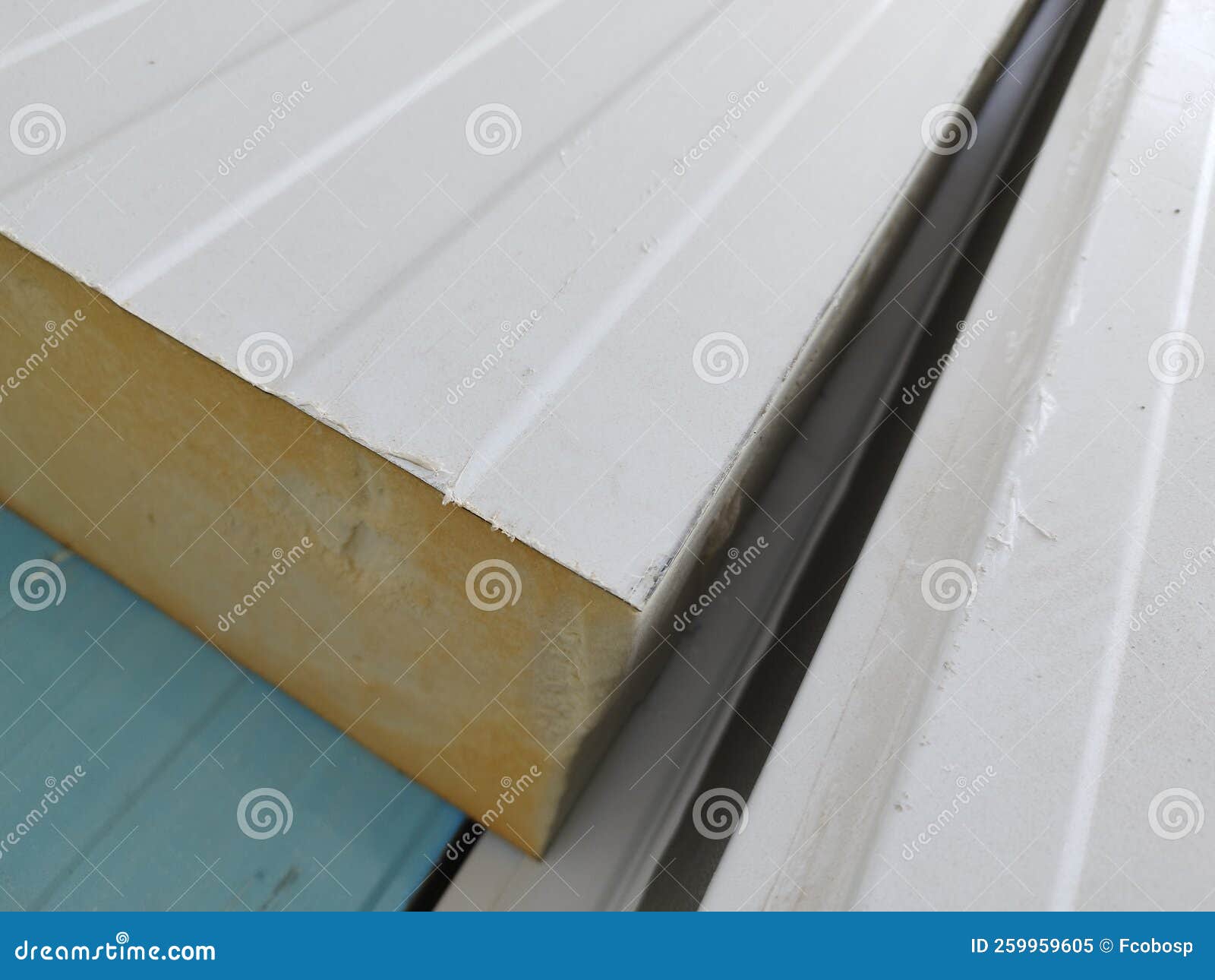Panel SÃ¡ndwich for Isolation Stock Image - Image of brown, wall: 259959605