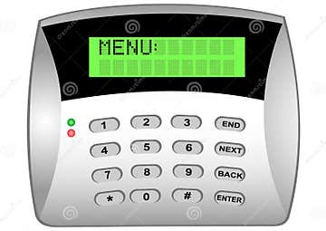 The Panel of the Security Alarm System Stock Vector - Illustration of ...