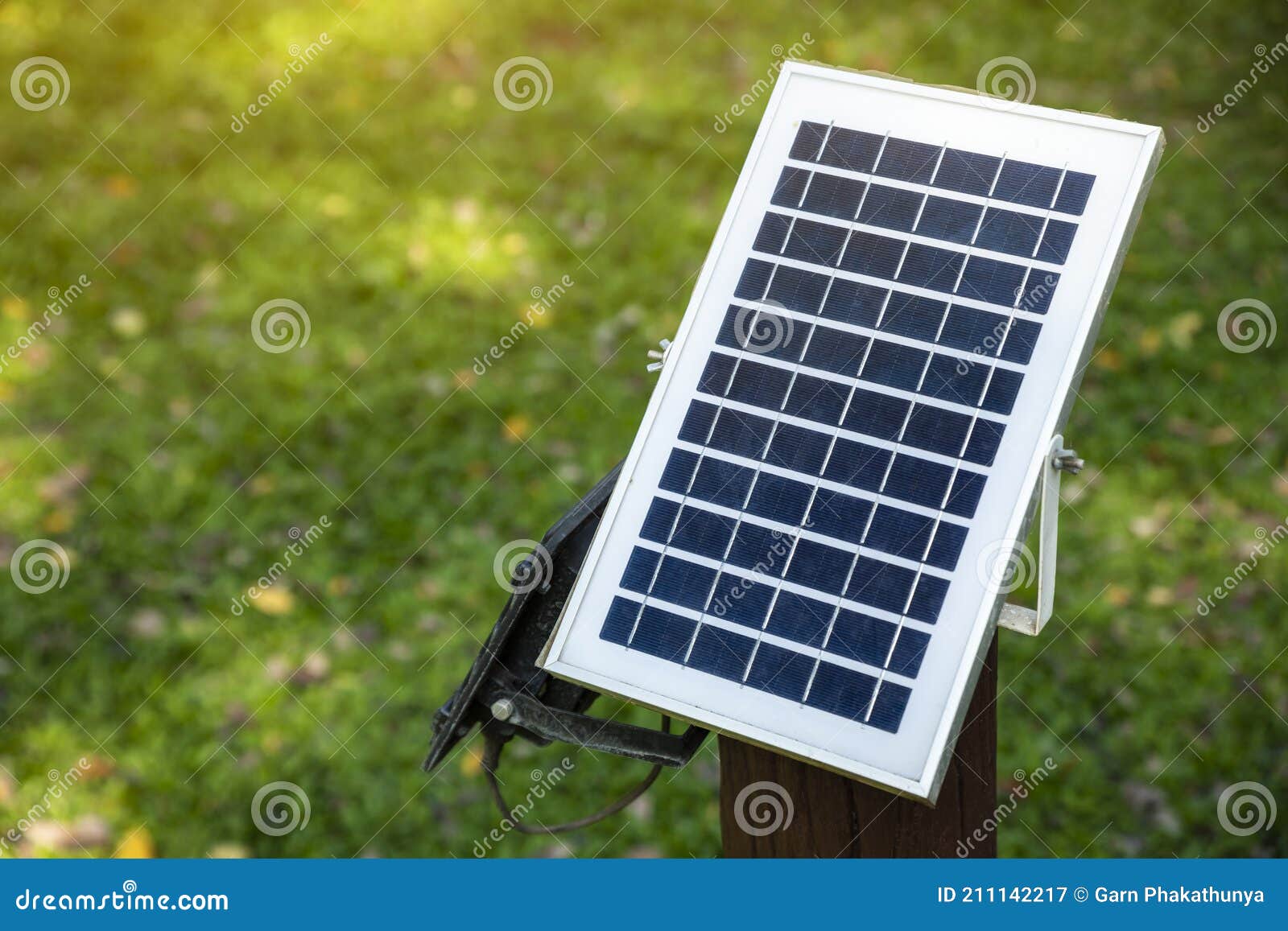 Panel of Solar Cells Generating Electricity Using Solar Energy ...
