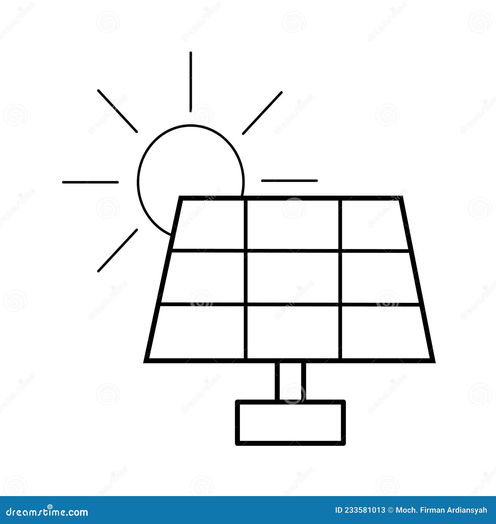 Illustration Concept of Solar Panels Stock Vector - Illustration of ...