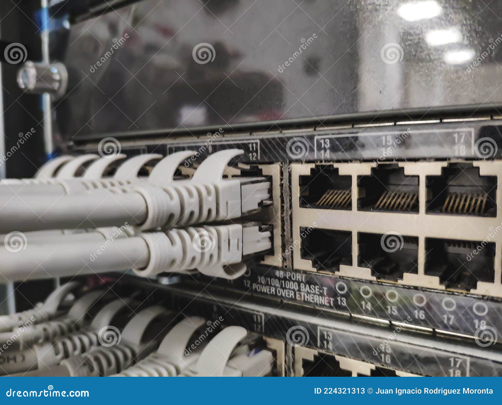 Panel Switch with Free Ports Stock Image - Image of cyberspace, people ...