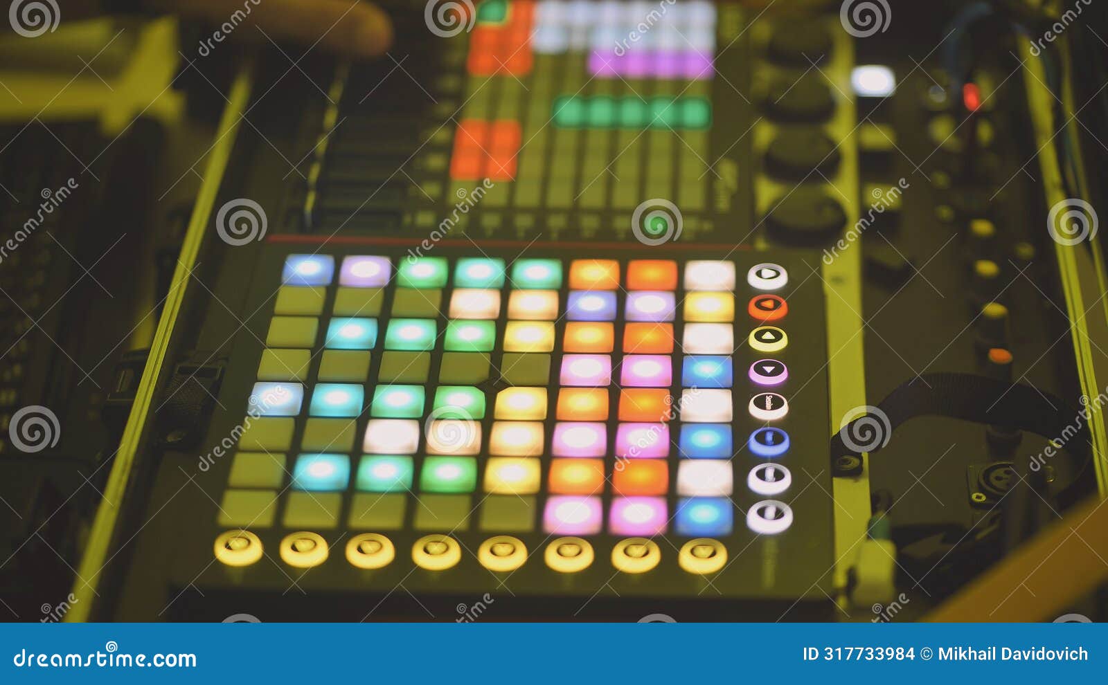 A Panel To Control the Lights at the Event. Stock Photo - Image of ...