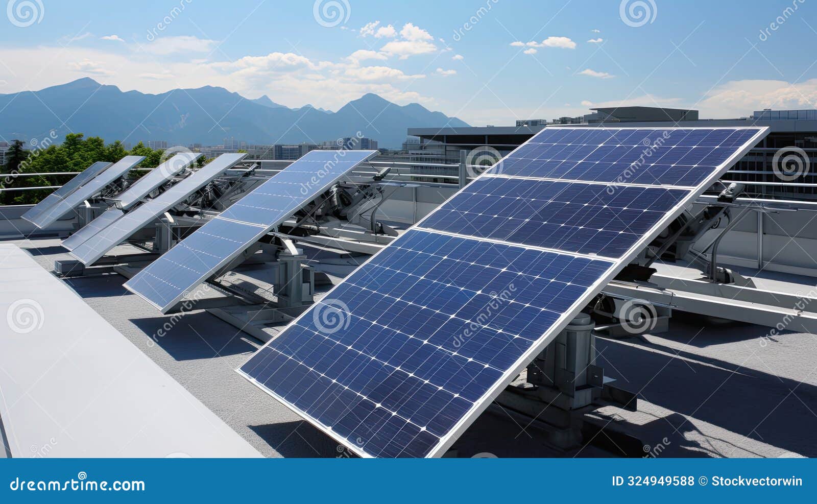 Panel triangle technology stock illustration. Illustration of sunlight ...