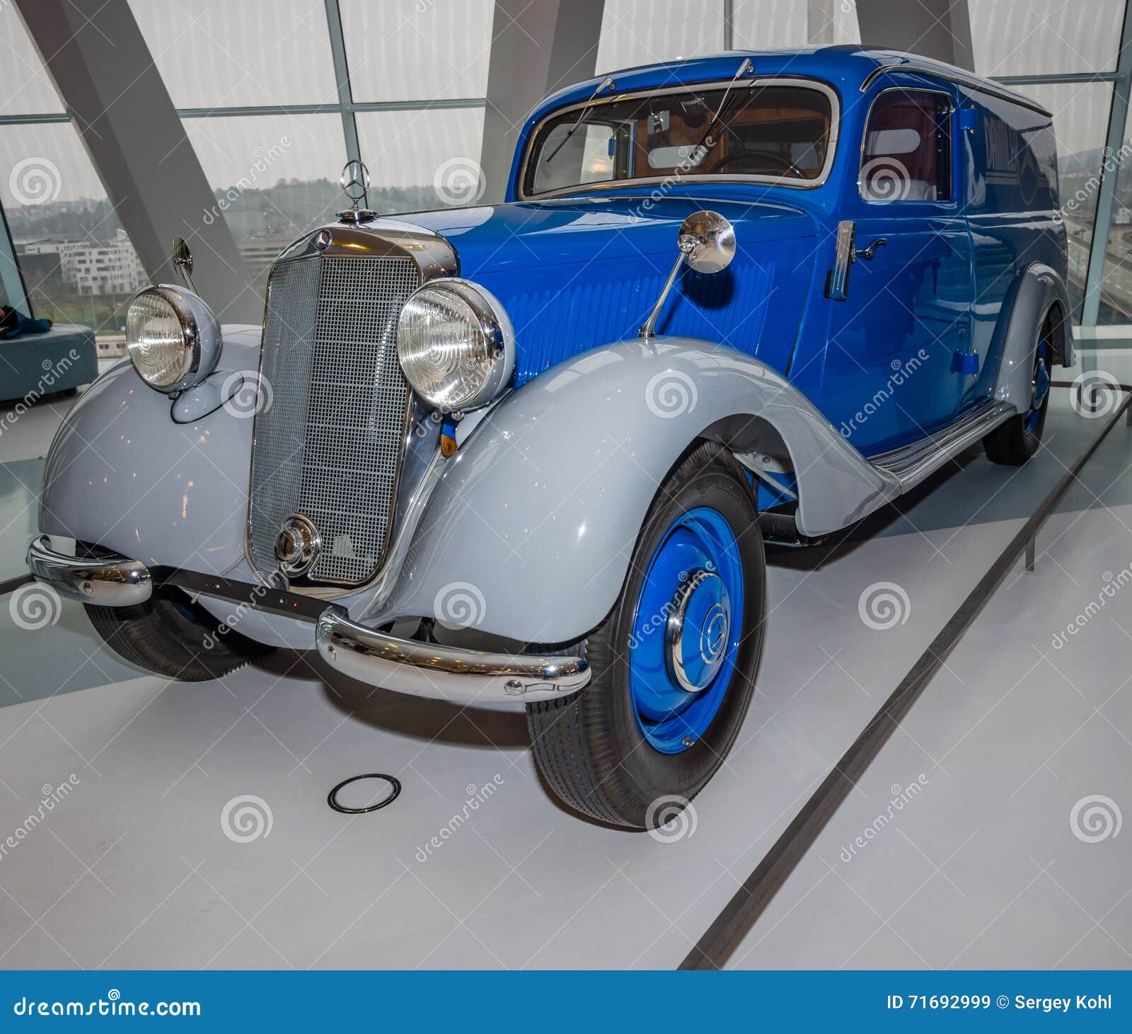 Panel Van Mercedes-Benz 170V (W136), 1952 Editorial Stock Image - Image ...