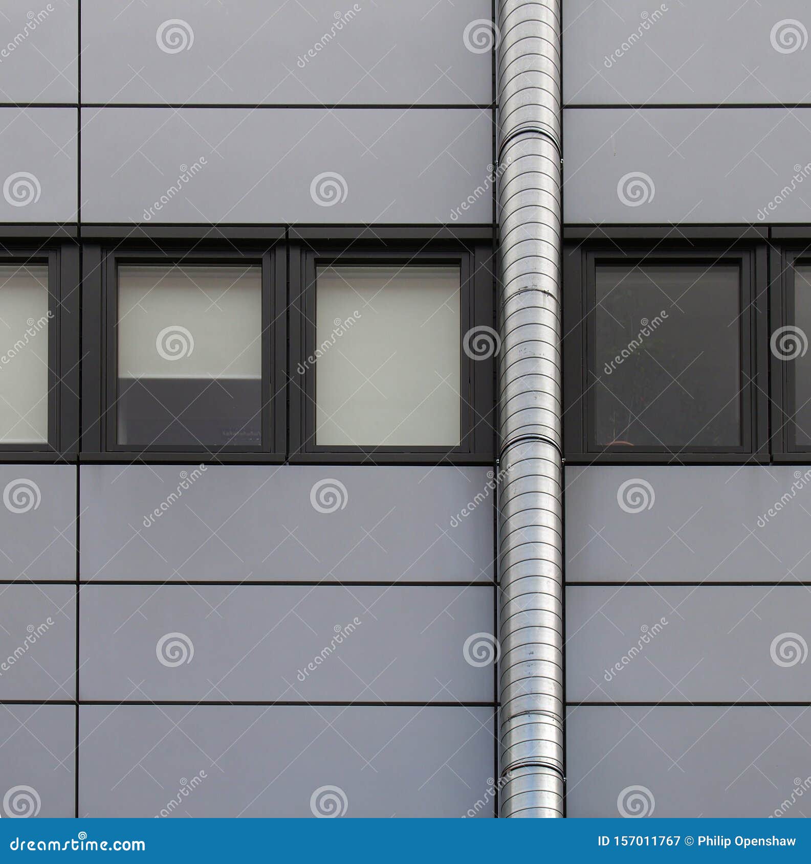 Grey Cladding Wall Made Of Stoneware With Interlocking Tiles Royalty ...