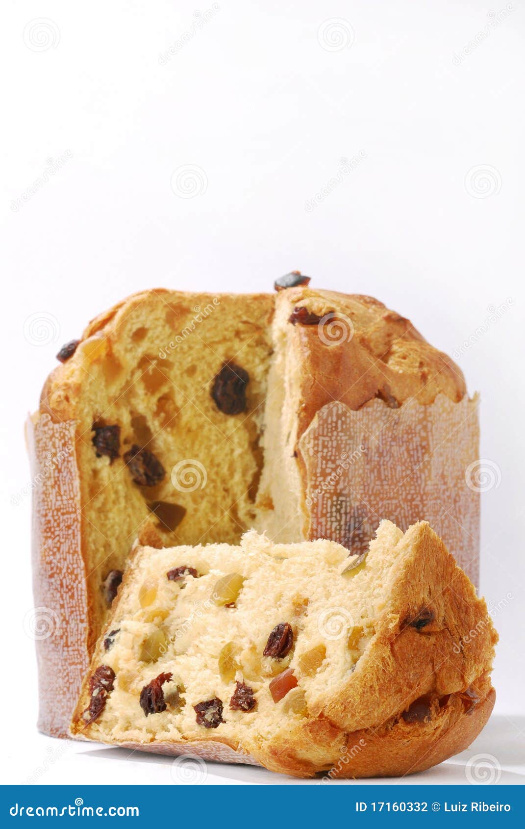 Panettone stock photo. Image of baked, breakfast, gold - 17160332