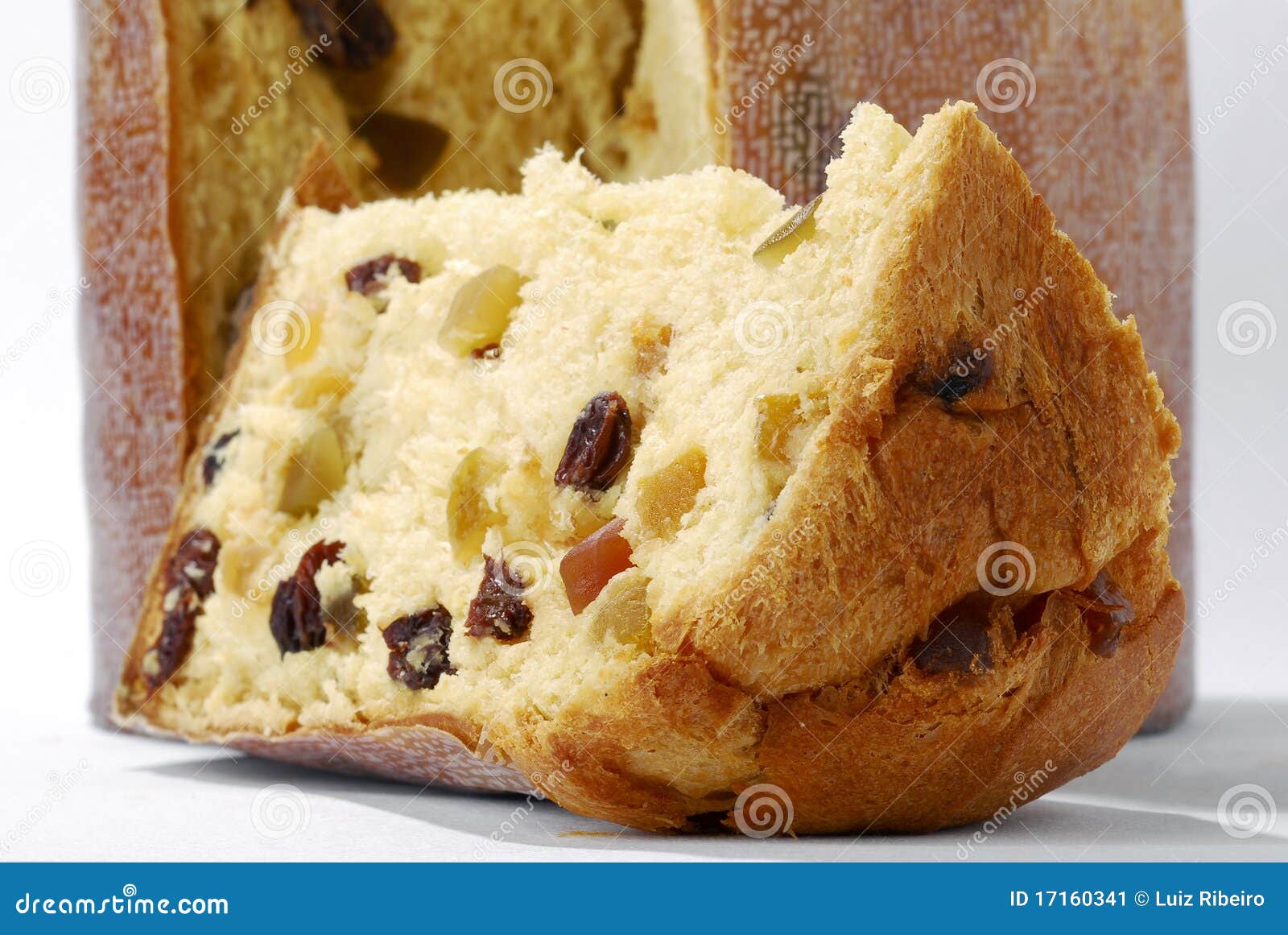Panettone stock image. Image of closeup, dried, delicious - 17160341