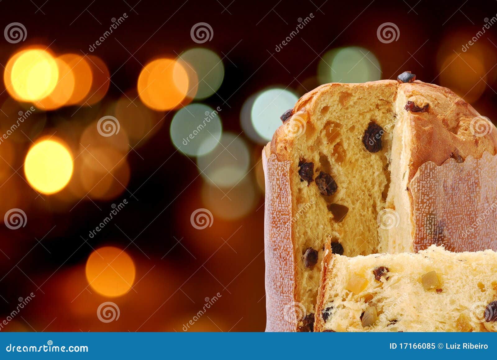 Panettone stock image. Image of cuisine, candied, gold - 17166085