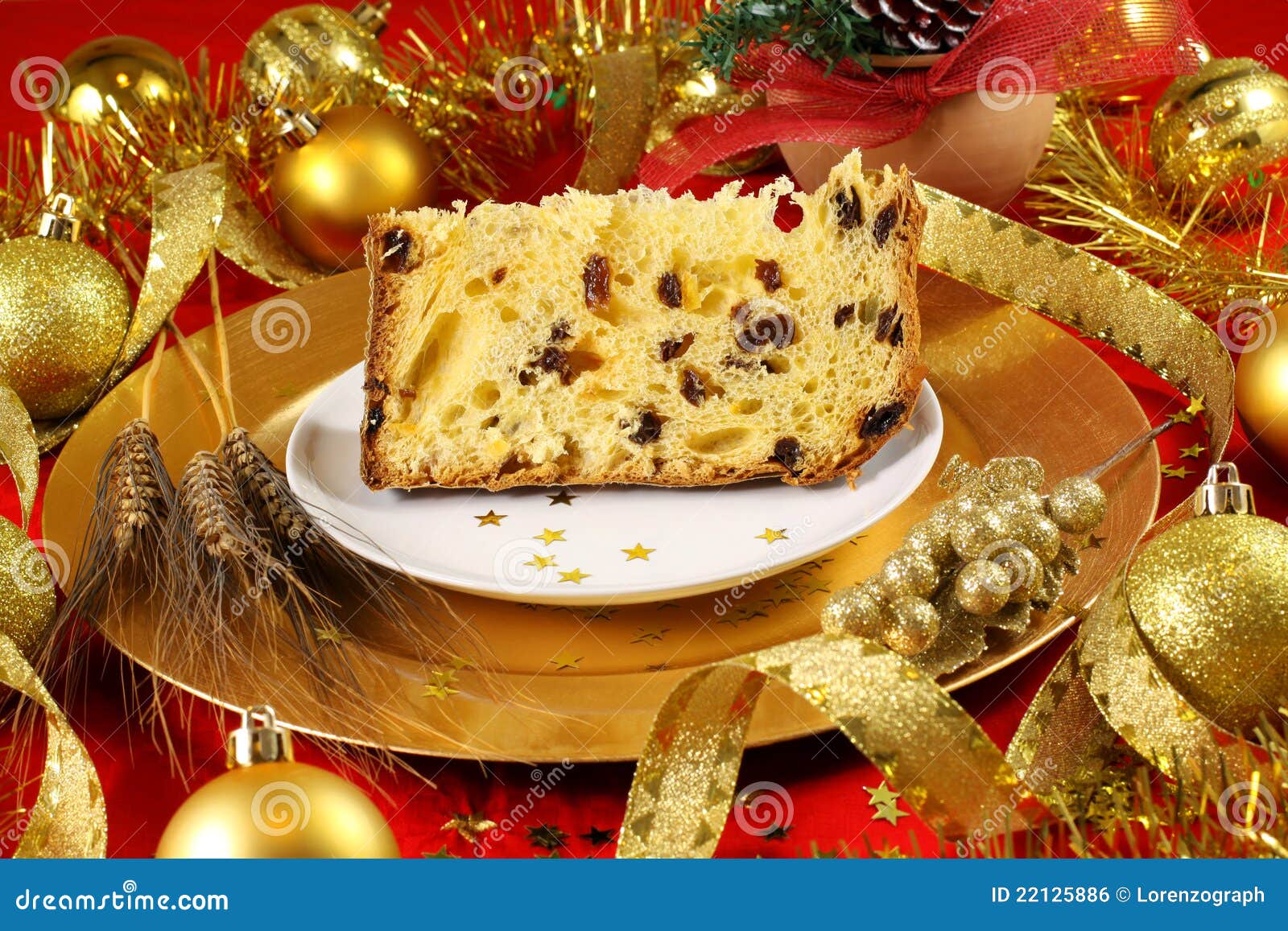 Panettone christmas cake stock photo. Image of horizontal - 22125886