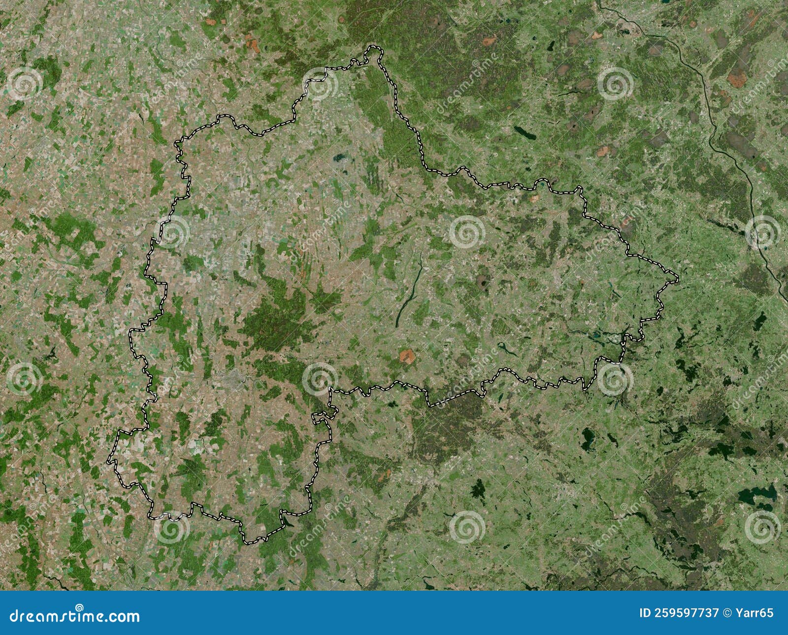 Panevezio, Lithuania. High-res Satellite. No Legend Stock Illustration ...