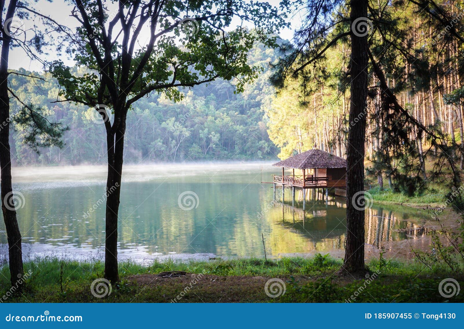 The Pang Ung in Mae Hong Son , Thailand Stock Image - Image of lake ...