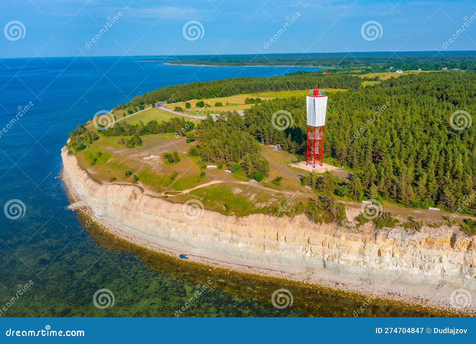 Panga Cliffs at Saaremaa Island in Estonia Stock Image - Image of cape ...
