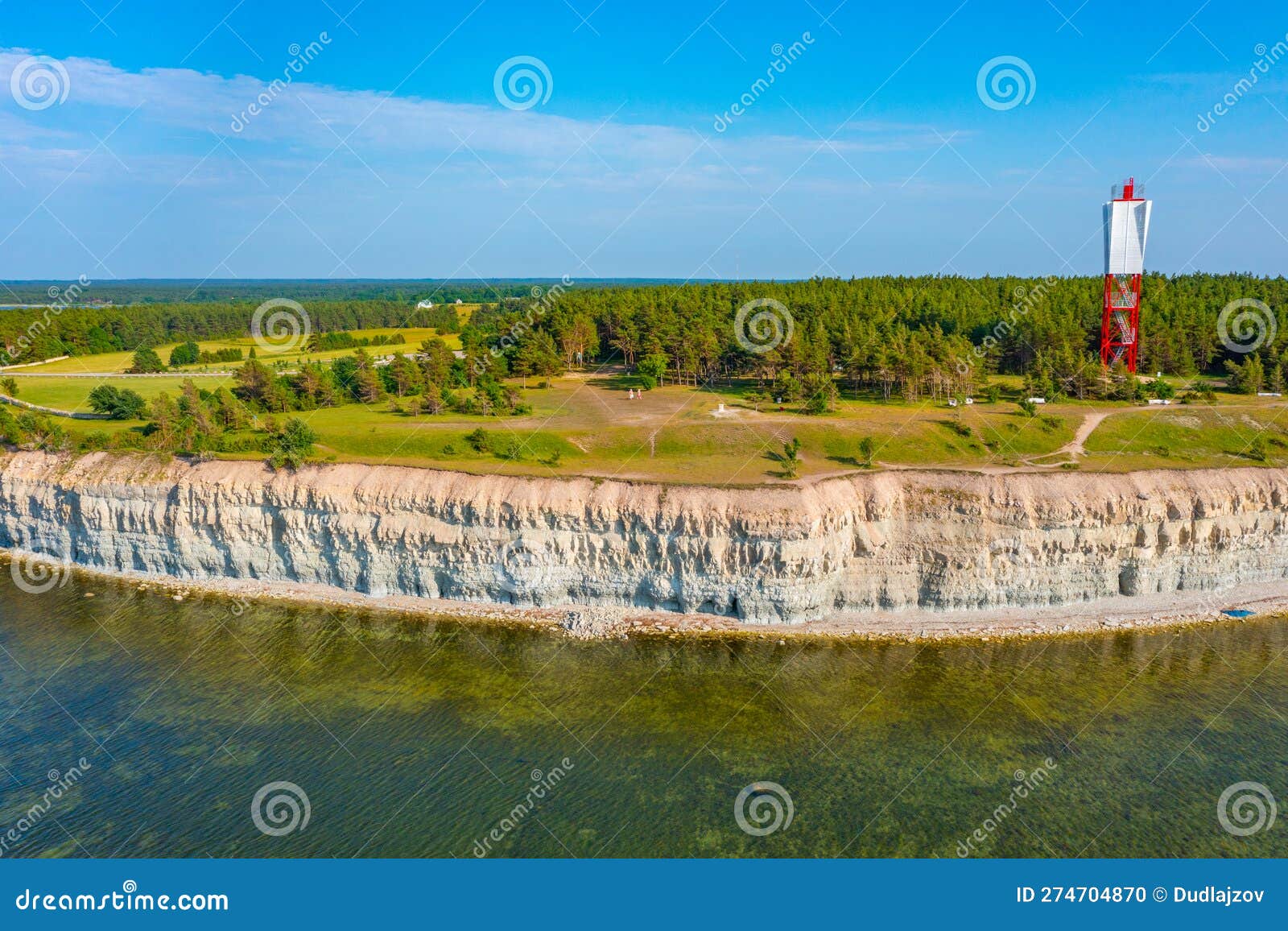 Panga Cliffs at Saaremaa Island in Estonia Stock Photo - Image of ...