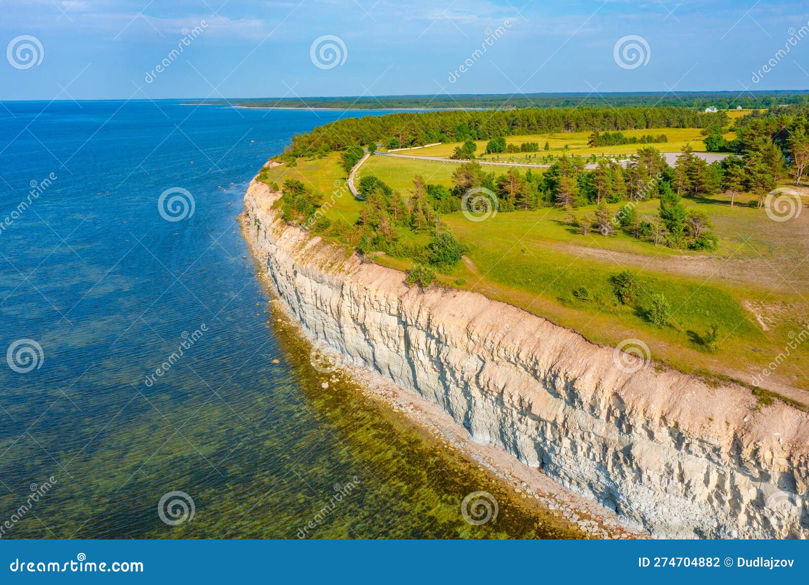 Panga Cliffs at Saaremaa Island in Estonia Stock Photo - Image of coast ...