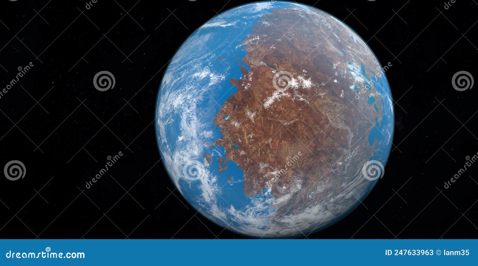 Pangaea Or Pangea Vector Illustration Of Supercontinent That Existed