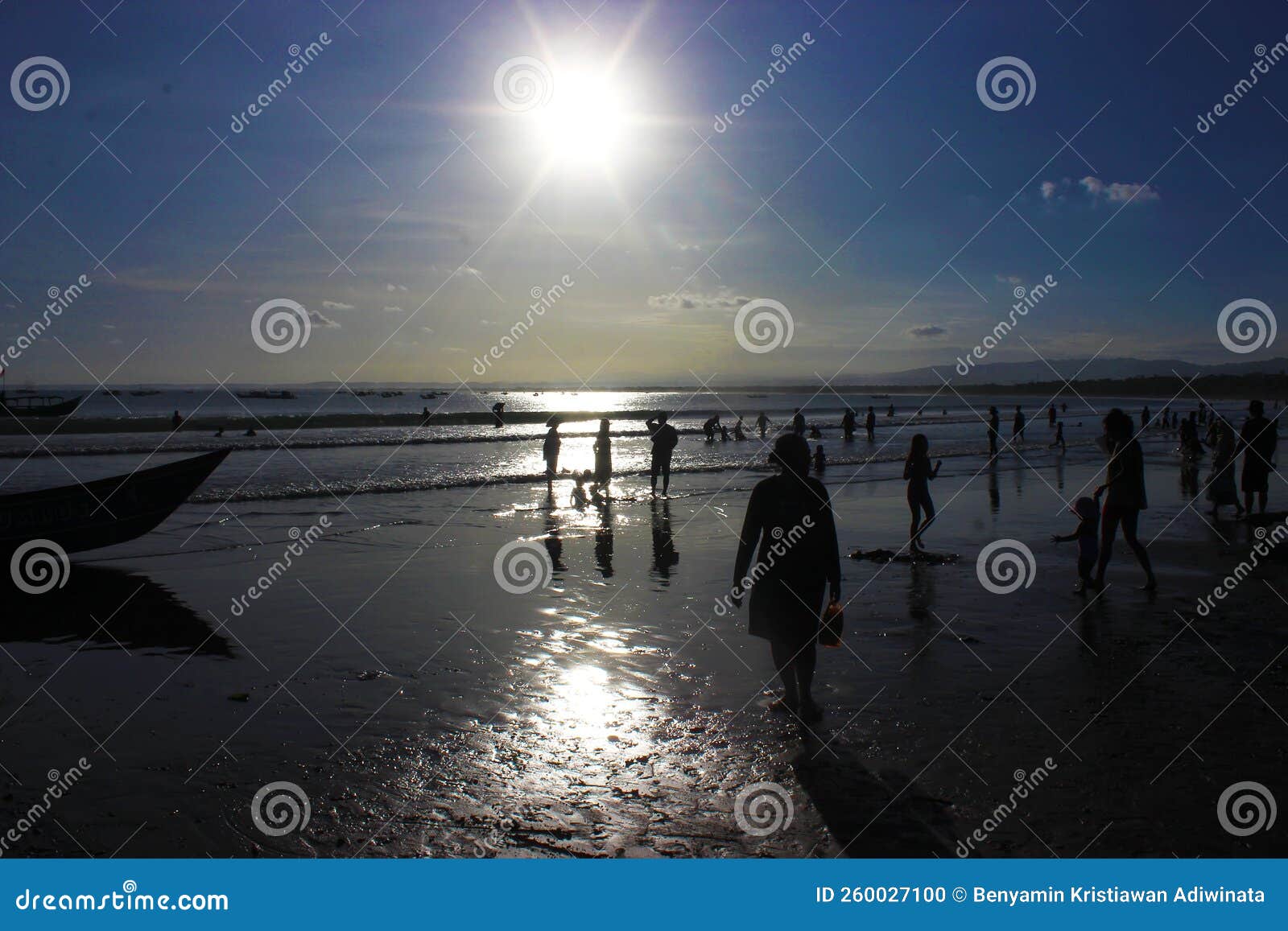 Sunset on Pangandaran Beach West Java Indonesia Editorial Image - Image ...