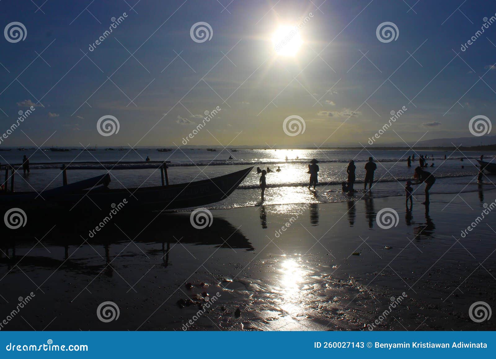 Sunset on Pangandaran Beach West Java Indonesia Editorial Stock Photo ...