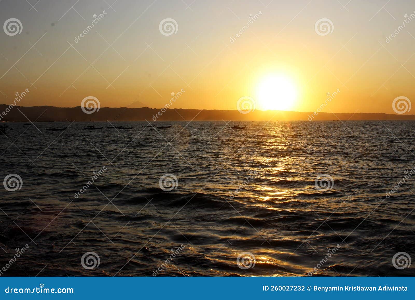 Sunset on Pangandaran Beach West Java Indonesia Stock Photo - Image of ...