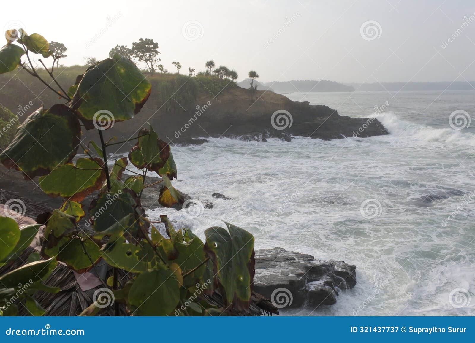 Pangandaran Beautiful Beach, Bandung Indonesia. Stock Image - Image of ...
