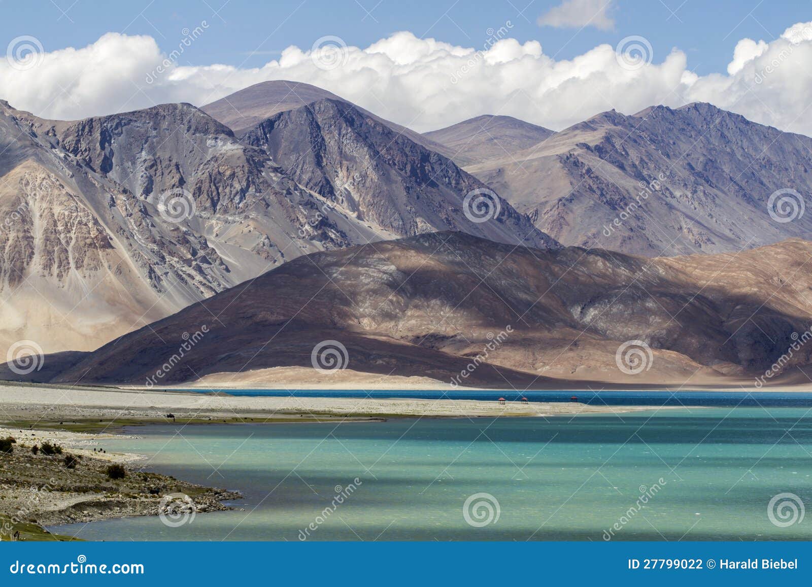 Pangon Lake, Ladakh, India stock photo. Image of perspective - 27799022