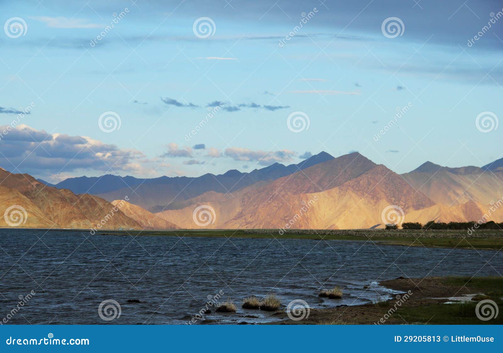 Pangong Lake in Northern India Stock Image - Image of arid, expedition ...